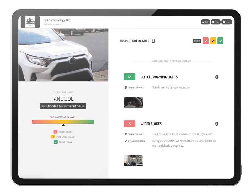 Auto Repair Shop Software | BOLT ON Technology